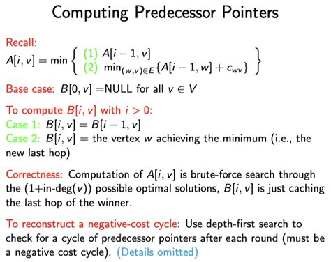Stanford Algorithms Design And Analysis Part 2 C30 The Bellman Ford