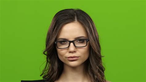 Stock Video Of Girl In Glasses Starts To Flirt 27261223 Shutterstock
