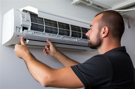 premium ai image the technician is inspecting and replacing the