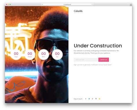 Coming Soon V17 Free Website Template 2025 Colorlib