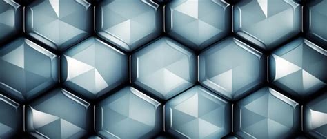 Premium Photo Geometric Honeycomb Design Featuring Hexagons