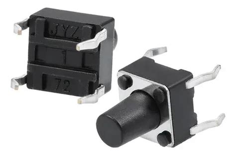 50 Pulsadores Dip Tact Switch 6x6x8 Electrónica Arduino Negro Mercadolibre