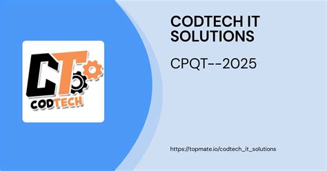 Cpqt 2025 With Codtech It Solutions Private Limited