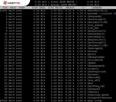 Monitoring Aktivitas Hardisk I O Dengan IOTOP Dan IOSTAT Pada Ubuntu Hostnic Id