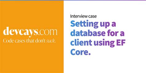 Github Devcaysdotnet Data Setup Efcore Devcays Code Case Dotnet