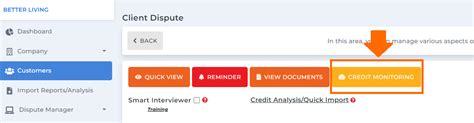 adding updating credit monitoring credentials clientdisputemanager