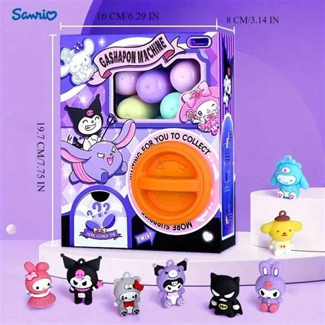 Sanrio 1pc Sanrio Hello Kitty My Melody And Kuromi Are Randomly Collected In A Gachapon