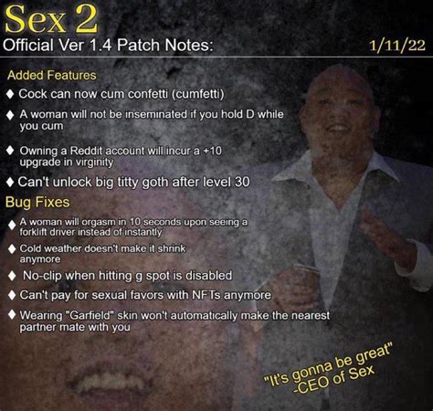 Finally The Sex Patch R NedWayHome