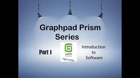Graphpad Prism Series Part 1 Introduction To Software Youtube