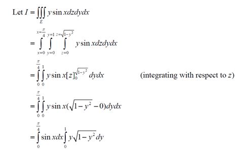 Answered Evaluate The Integral Y Sin X Dz Dy Bartleby