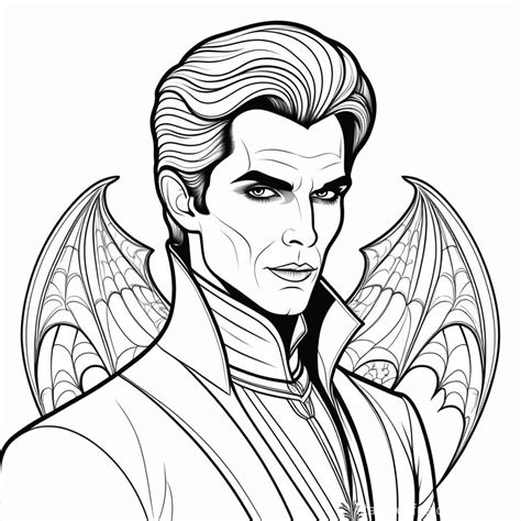 Coloring Pages Of Male Vampires 2025