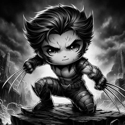 Image For Engraving Wolverine Chibi 3 Hell Factory Custom