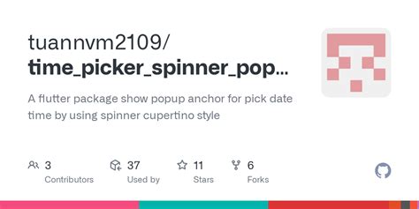 Time Picker Spinner Pop Up Main Dart At Master Tuannvm2109 Time