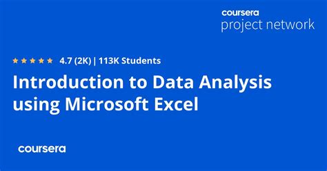 introduction to data analysis using microsoft excel
