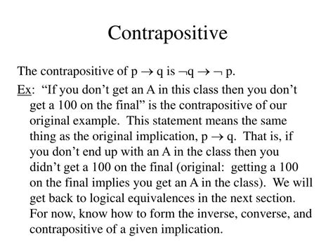 Ppt Chapter 1 The Foundations Logic And Proof Sets And Functions Powerpoint Presentation