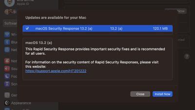 Apple Releases Rapid Security Response Update For Macos Ventura 13 2