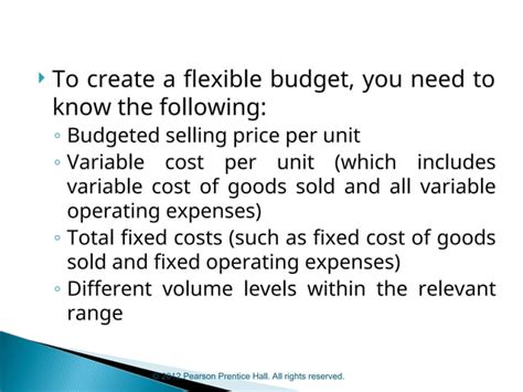 Flexible Budgets And Variance Analysisppt