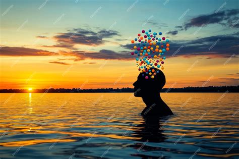 Cortical Remapping Pyramidal Neurons And Axonal Transport Surreal Profile Over A Sunset With