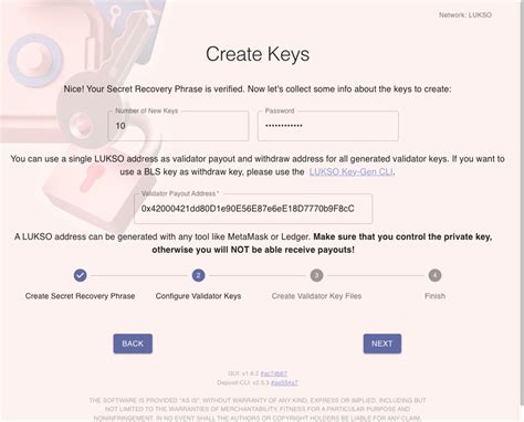 Gui Validator Key Generation Luksoverse Docs
