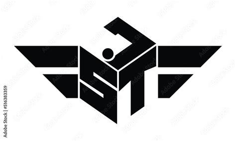 Jst Three Letter Gaming Logo In Polygon Cube Shape Logo Design Vector Template Wordmark Logo