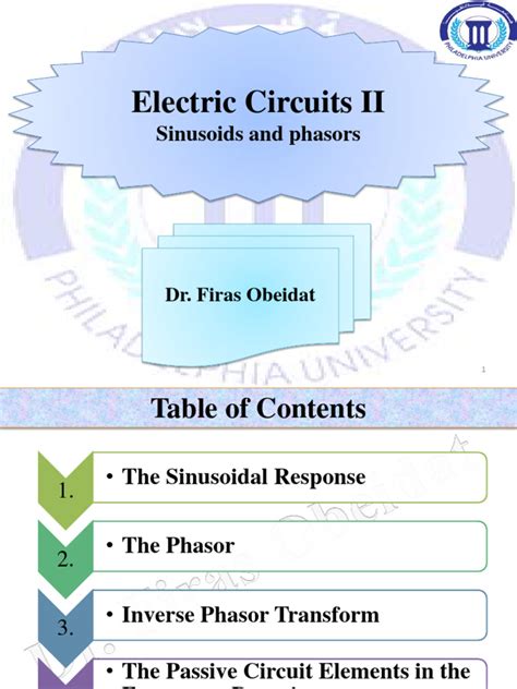 3 Sinusoids And Phasors Pdf Electrical Network Complex Number