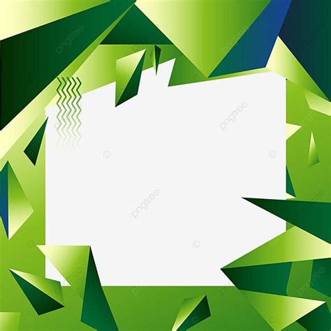 Abstract Gradient Geometric Vector Design Images Green Theme Abstract Twibbon Geometric