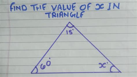 How Do You Find The Value Of X In Triangles At Donita Humphrey Blog