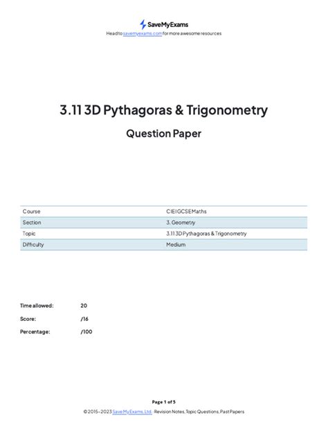 3d Trigonometry Pdf Euclidean Geometry Geometry