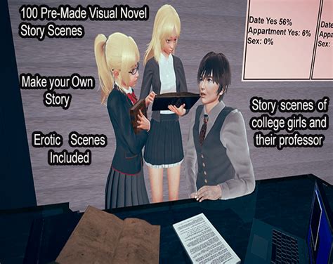 Make Your Own Visual Novel With Pre Made Scenes By Quark Yifu