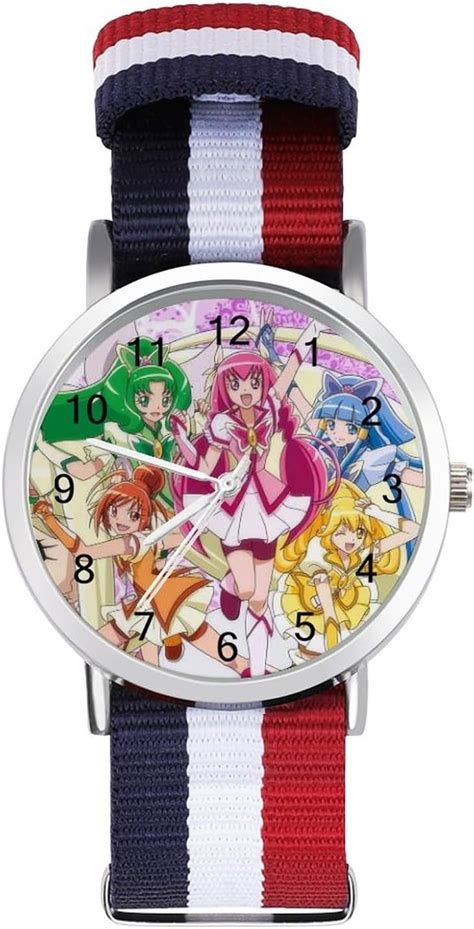 Amazon プリキュア 腕時計 独特なデザインのファッションアクセサリーを編んで腕時計を持ちます 3色ナイロン編組ストラップ それいけ