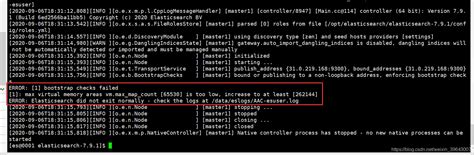 解决报错max Virtual Memory Areas Vmmaxmapcount 65530 Is Too Low Increase To At Least 262144
