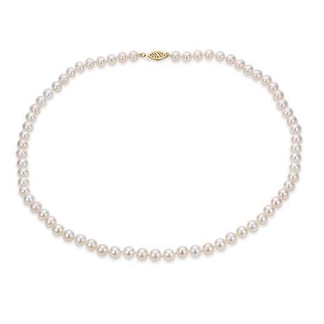 Imperial Pearls 18 14k 6 65mm Cultured Freshwater Pearl Necklace