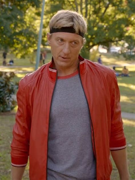 Johnny Lawrence Red Cobra Kai Bomber Jacket Get 50 Off