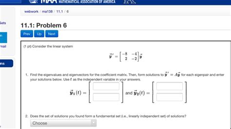 Solved Consider The Linear System Find The Eigenvalues And