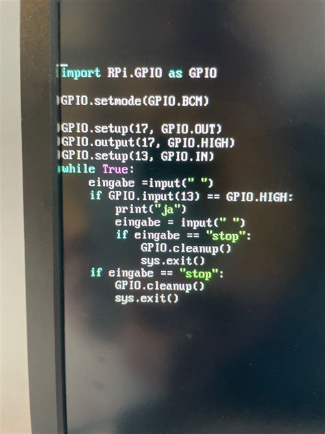 gpio kann nicht mit python gesteuert werden allgemeine software