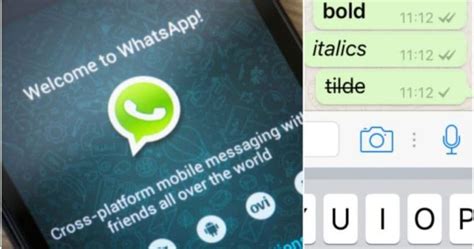 WhatsApp Chat Text Formatting Add Italics Bold And Strikethrough To Your Messages Men S Gear
