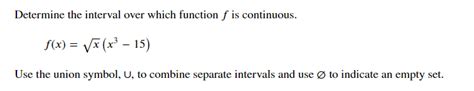 Solved Determine The Interval Over Which Function F Is Chegg Com