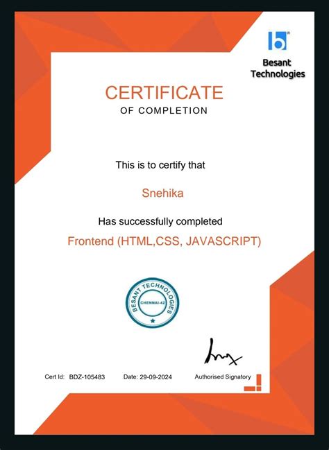 Anumolu Snehika On Linkedin Besanttechnologies Html Css Javascript