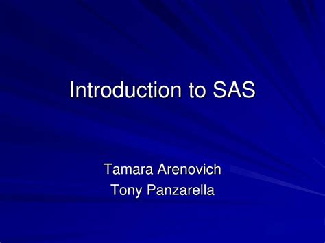 Ppt Introduction To Sas Powerpoint Presentation Free Download Id 9170733