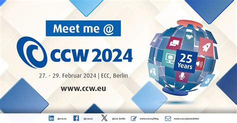 Besucht Unser Team Gerne Auf Der Ccw 2024 In Berlin 🤝 Es Warten Spannende News Tolle Gespräche