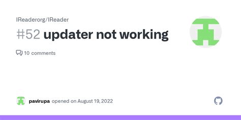 updater not working · issue 52 · ireaderorg ireader · github