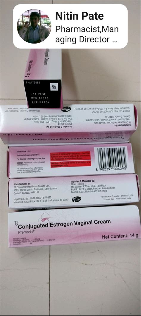 Nitin Pate On Linkedin Email Pfizer Premarincream Indian