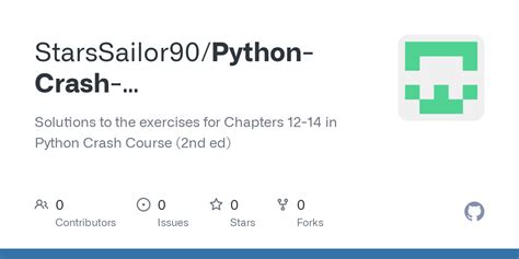 Github Starssailor Python Crash Course E Ai Solutions Solutions