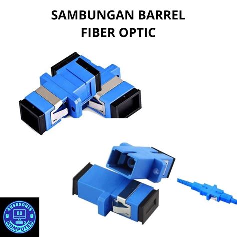 Jual Sambungan Fast Konektor Sc Upc Barel Fo Warna Biru Barrel Sambungan Kabel Fiber Optic Fo