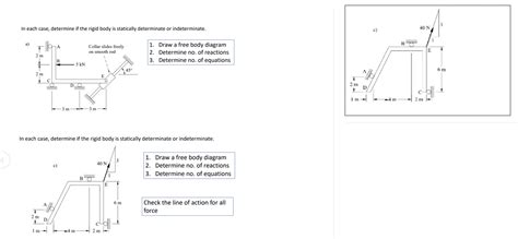 Solved In Each Case Determine If The Rigid Body Is Chegg