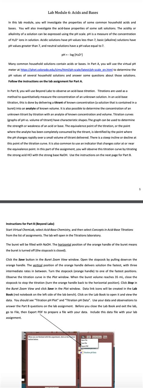 Solved Part A Use The Phet Simulation To Measure Ph Course Hero