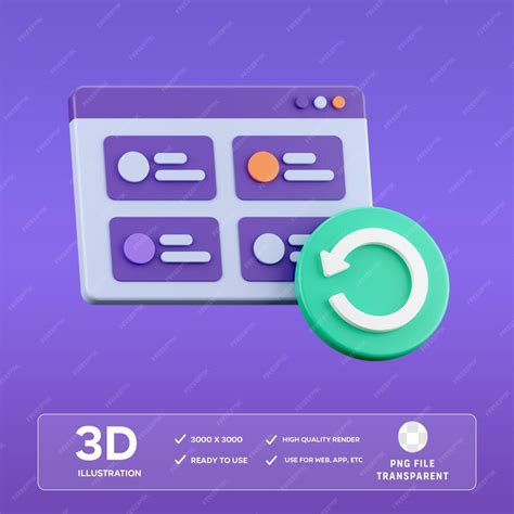 Premium Psd Psd Ui Panel 3d Illustration