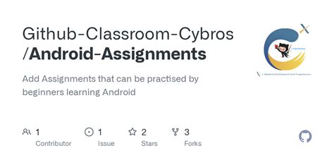 Github Github Classroom Cybrosandroid Assignments Add Assignments