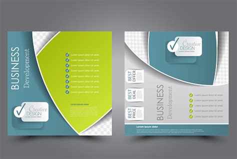 평방 플라이어 템플릿입니다 브로셔 디자인입니다 광고에 대한 스톡 벡터 아트 및 기타 이미지 광고 교육 기업 재무와 산업 Istock