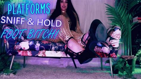 PLATFORMS SNIFF HOLD FOOT FETISH Princess Mindys Findom Humiliation Clips Sale